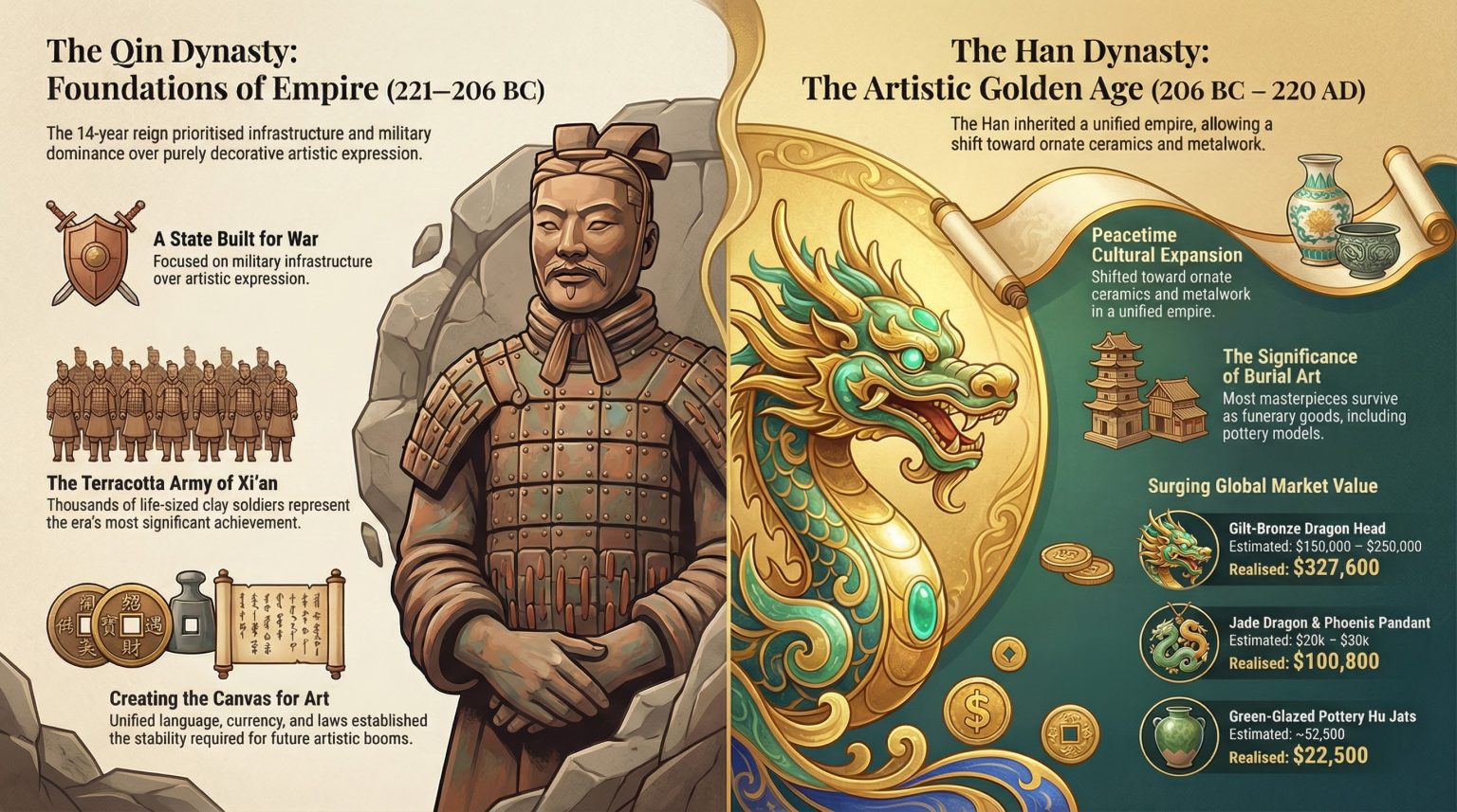 10 Most Famous Art & Sculptures from Qin & Han dynasties