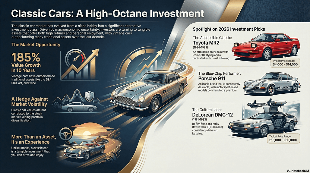 Top 14 Best Classic Cars Investments in 2026 (and hidden gems)