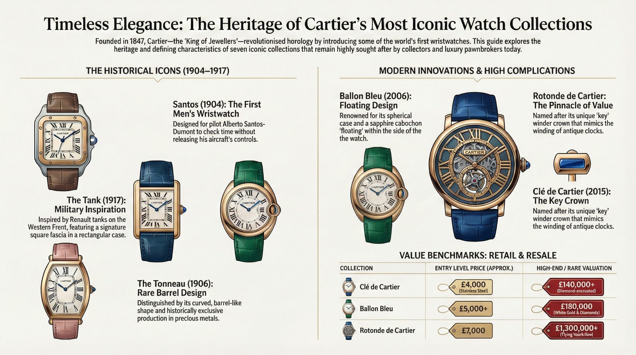 Top 7 Cartier Watch Collections We Absolutely Love