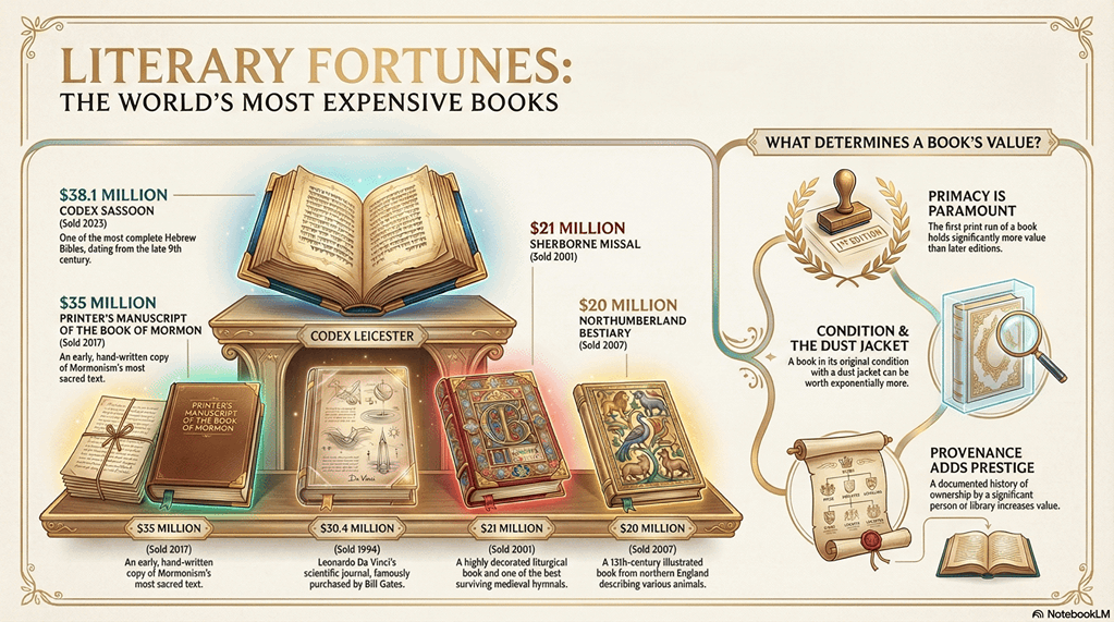 Top 15 Most Expensive Rare & Old Books in the World ( 2026)