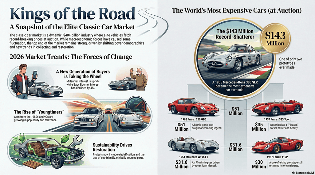 Top 29 Most Expensive Classic Cars in The World as of 2026