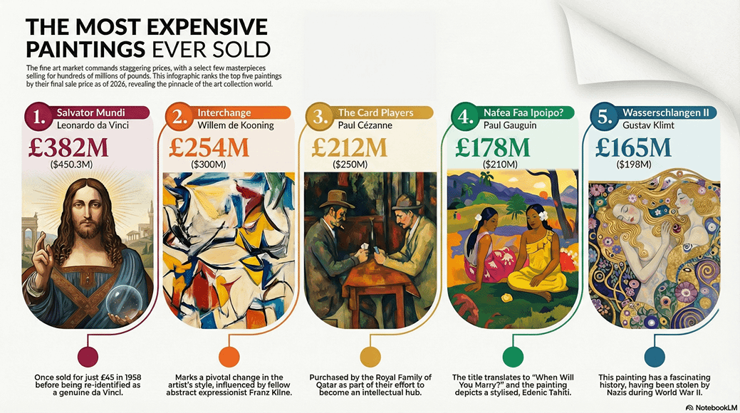 Top 37 Most Expensive Paintings & Art Collections as of 2026