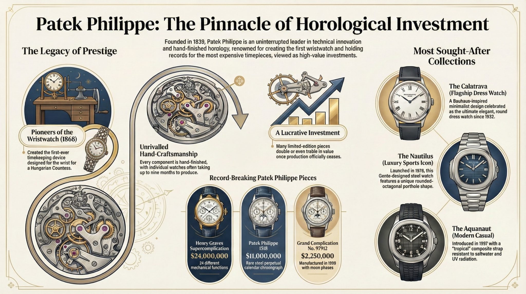 Top 8 Most Popular Patek Philippe Collections of Watches